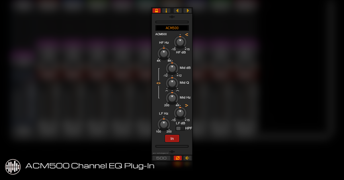 Applied Computer Music Technologies Ltd | ACM500 - Channel EQ Plug-In ...