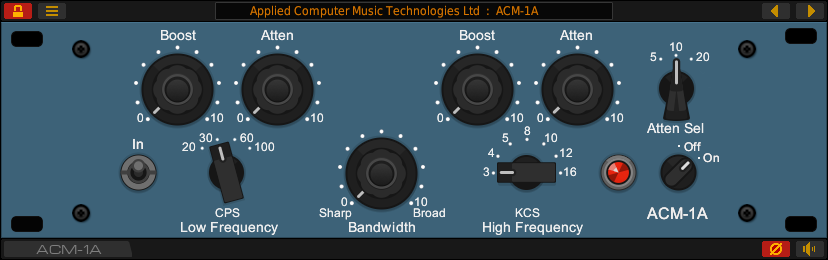 ACM-1A Vintage Program EQ Plug-In - LinuxMusicians